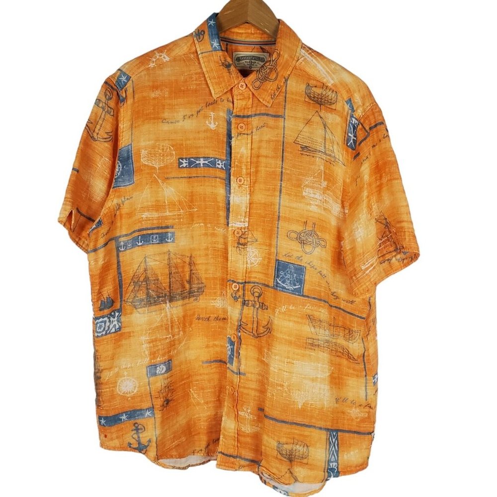 Jimmy Buffett's Margaritaville Nautical Hawaiian Shir… - Gem